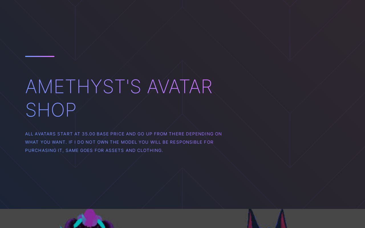 Amethyst's Avatar Shop